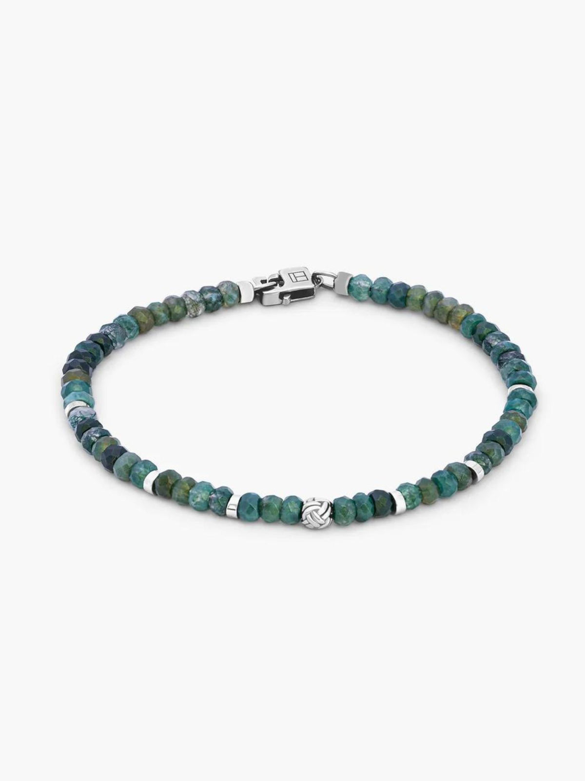 Nodo Bracelet | Silver & Green– M PENNER